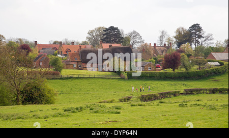 The village of Upper Harlestone Northamptonshire Stock Photo - Alamy