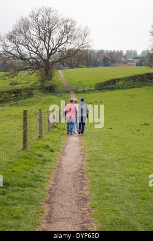 Footpath leading to Upper Harlestone Northamptonshire UK Stock Photo ...