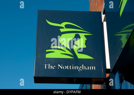 The Nottingham Building Society sign and logo Stock Photo - Alamy