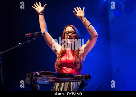 Royal Oak, Michigan, USA. 24th Apr, 2014. American indie-pop singer ...