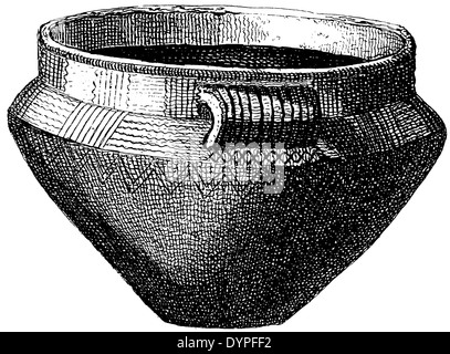 monuments of the ice age, stone age; Clay pot Stock Photo - Alamy