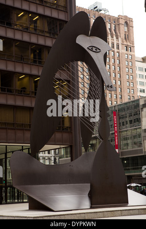 Chicago Picasso sculpture, an untitled monumental sculpture by Pablo ...