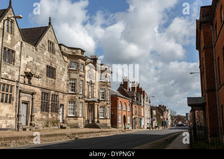 ashbourne town centre derbyshire england uk Stock Photo - Alamy
