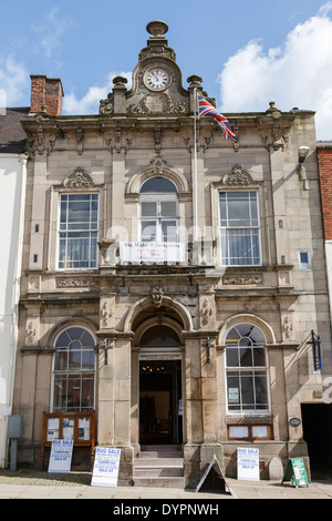ashbourne town centre millenium clock derbyshire england uk Stock Photo ...