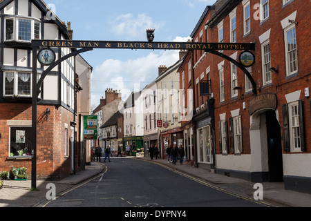 ashbourne town centre millenium clock derbyshire england uk Stock Photo ...