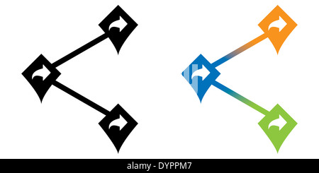 Local sharing icon Stock Photo - Alamy