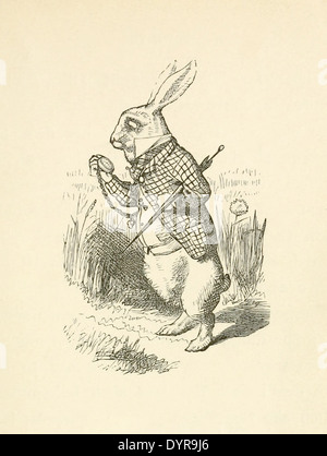Alice in Wonderland: The White Rabbit Stock Photo - Alamy