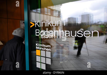 Building of the municipal hospital Bogenhausen in Munich. [automated ...