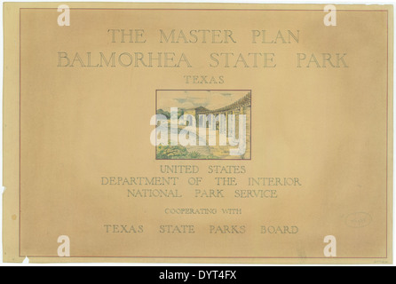 The master plan for Balmorhea State Park, developed by the Civilian ...