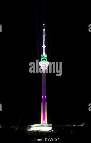 The Baku TV Tower is a 310-meter high building in Baku, the capital of ...