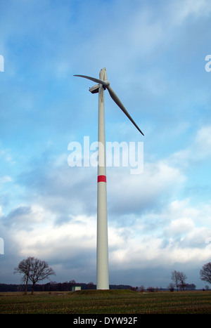 Heidenau, Germany, disused wind turbine with chipped Rotors Stock Photo ...