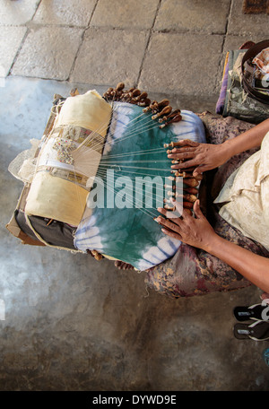 Skilled female hands at the traditional lace making crafts Stock Photo ...