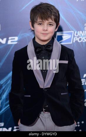 Max Charles at arrivals for THE AMAZING SPIDER-MAN 2, Ziegfeld Theatre ...