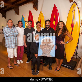 San Clemente, California, USA. 10th Apr, 2014. Doc Paskowitz, 93 ...