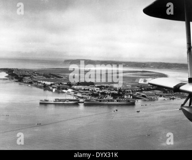 A photograph of the USS Langley (CV-1), the first aircraft carrier of ...