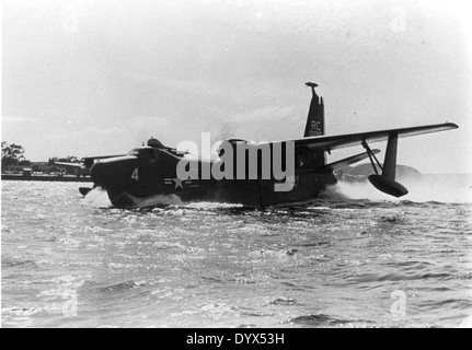 The Martin P5M-2 Marlin, a twin-engine flying boat, stationed at Naval ...