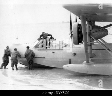 The Consolidated P2Y-2 was a military flying boat developed in the ...