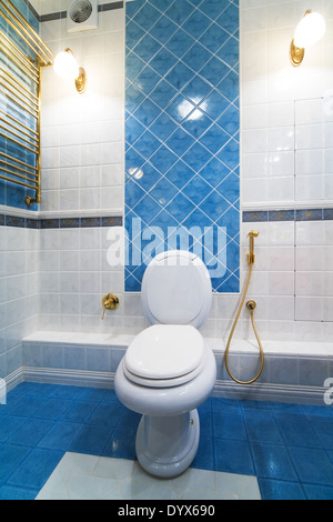 lamp in the bathroom. white tile edison bulb Stock Photo - Alamy