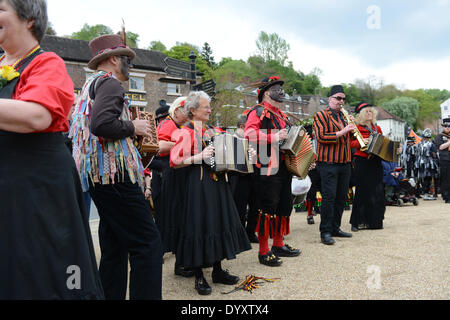 Morris Dance Festival at Ironbridge, Telford, UK. April 27th 2014. A ...