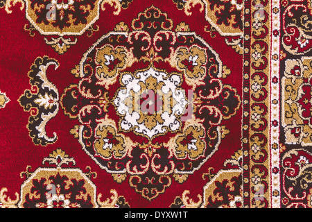 Red Oriental Persian Carpet Texture Background Stock Photo - Alamy
