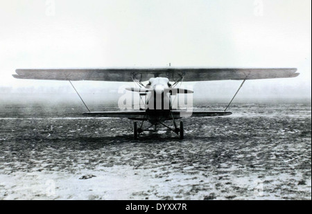 The Fokker PW-5, an early fighter aircraft designed in the 1920s, shown ...