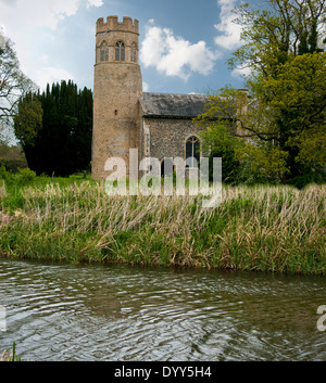 Bylaugh Church River Wensum Norfolk River Wensum Valley England UK ...