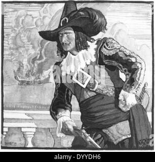 Colonel Thomas Blood (c. 1618 - 1680 ). Irish Adventurer who attempted ...