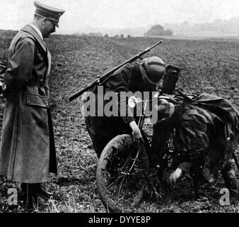 Adolf Hitler attends a troop exercise at Borne, 1938 Stock Photo - Alamy