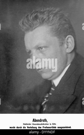 Prof. Hermann Abendroth Stock Photo - Alamy