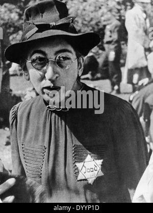 Jews with Jewish Badge Stock Photo - Alamy