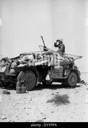 German reconnaissance vehicle in Africa, 1042 Stock Photo - Alamy