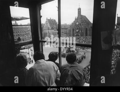 Nuremberg, Rally, Nazi, Party, NSDAP, card, knight, sword, shield ...