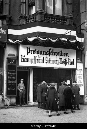 German Nationalist propaganda shop, 1933 Stock Photo - Alamy