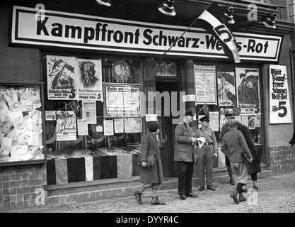 Canvassing of the German National People's Party (DNVP) on a plane on ...
