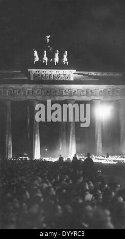 Torchlight procession in Berlin, 1933 Stock Photo - Alamy
