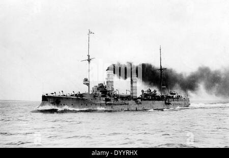 The battleship SMS Bayern of the German Imperial Fleet seen here Stock ...