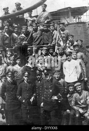 The crew of a German submarine - First World War Stock Photo - Alamy
