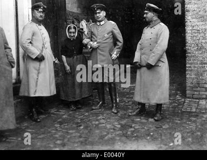 military, German officer (first lieutenant), portrait, by court Stock ...