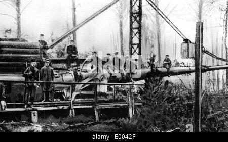 German Paris Gun at Laon, 1918 Stock Photo - Alamy