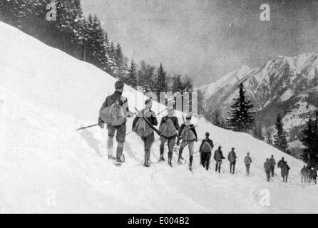 Austro-Hungarian troops in the Carpathian Mountains during World War I ...