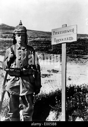 A young German soldier of the 1914 - 1918 First World War in German ...