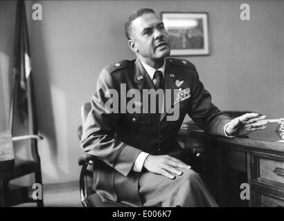 General Benjamin O. Davis, Jr., commander of the Tuskegee Airmen during ...