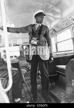 bus conductor london Stock Photo - Alamy