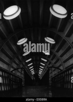 Stairs inside the Atomium, Brussels Stock Photo - Alamy
