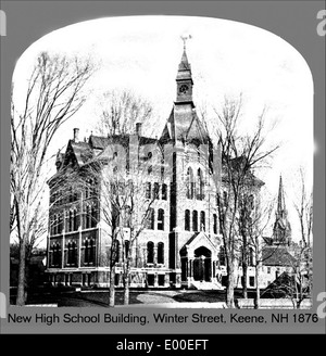 The old Keene High School in Keene, New Hampshire, later renamed ...