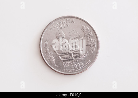 Alabama state quarter 2003 Stock Photo - Alamy
