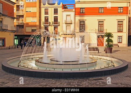 Water Fountain in Nules Town Square Stock Photo - Alamy