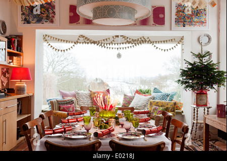 Decorated Christmas room Stock Photo - Alamy