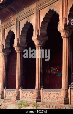 jama masjid mosque column Stock Photo - Alamy