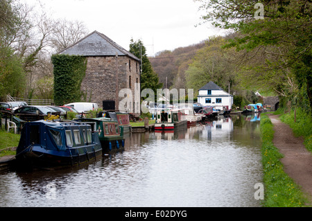 Govilon, Monmouthshire Wales - Canal boats on the Monmouthshire and ...